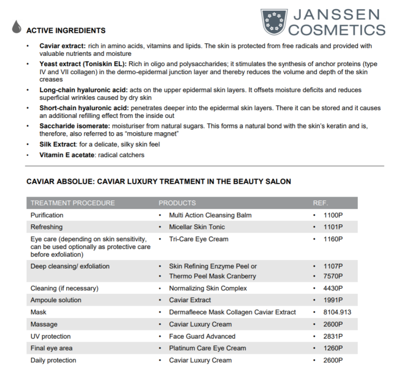 CAVIAR LUXURY CREAM 50ML - Janssen Cosmetics USA